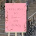 Editable Pink Birthday Welcome Sign, Marble, Luxury, Welcome to Sign ...
