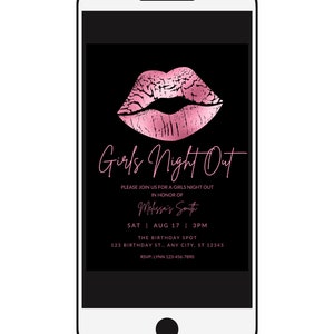 Editable Girls Night Out Invitation, Ladies Night, Girls Night In ...