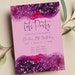 Editable Purple Invitation, Let's Party Birthday Invite, Glam, Fuchsia ...