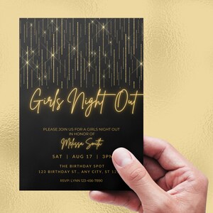 Editable Girls Night Out Invitation, Ladies Night, Girls Night In ...