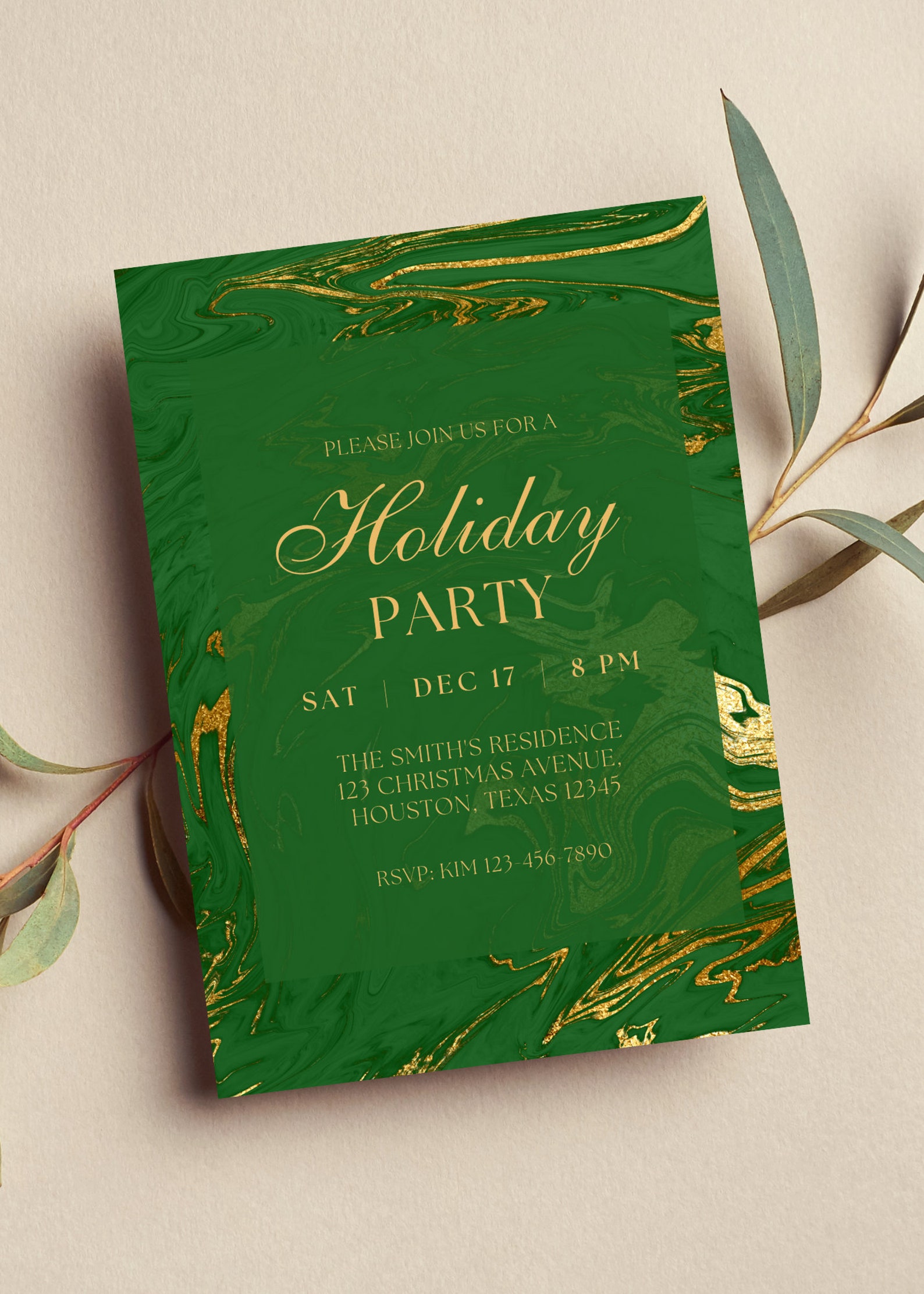 Editable Holiday Party Invitation Christmas Party Invitation - Etsy