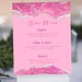 Editable Shades of Pink Menu Card Template Pink Menu Card - Etsy