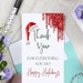 Editable Holiday Thank You Tag, Christmas Favor Tags, Holiday Gift Tag ...