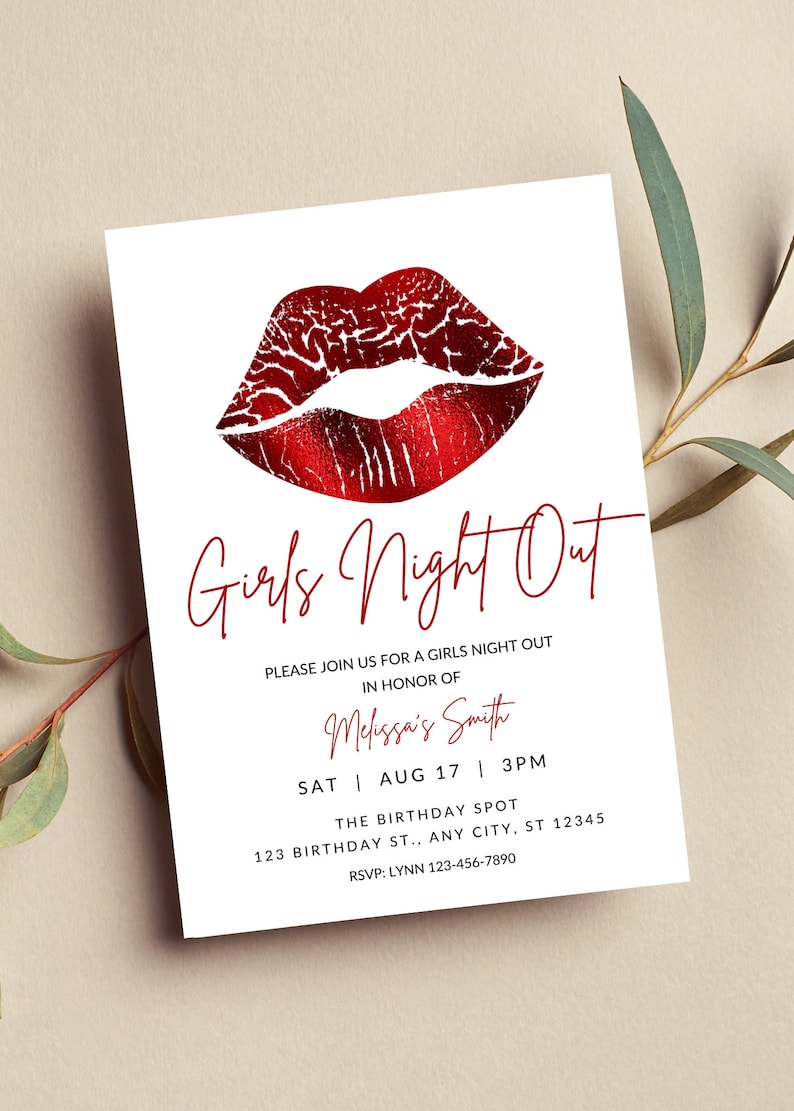 Editable Girls Night Out Invitation Ladies Night Girls Night - Etsy