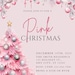 Editable Pink Christmas Party Invitation, Holiday Party, Girls Night ...