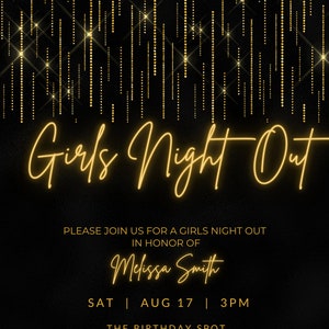Editable Girls Night Out Invitation, Ladies Night, Girls Night In ...