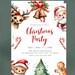 Editable Christmas Party Invitation, Holiday Invitation, Winter Party ...