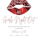 Editable Girls Night Out Invitation, Ladies Night, Girls Night In ...