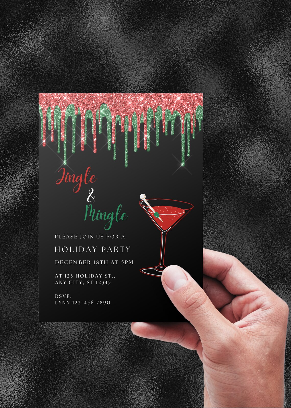 Editable Jingle and Mingle Invitation Christmas Party - Etsy