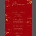 Editable Red and Gold Menu Card Template, Marble Design, Luxury, Menu ...