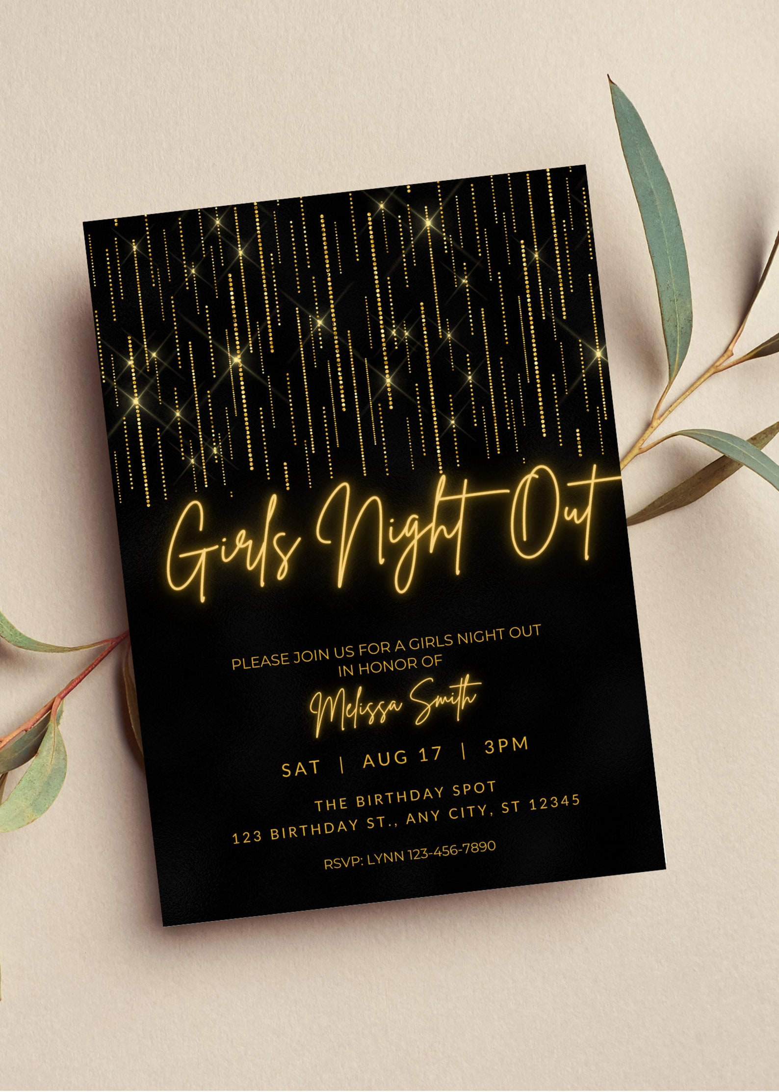 Editable Girls Night Out Invitation Ladies Night Girls Night - Etsy