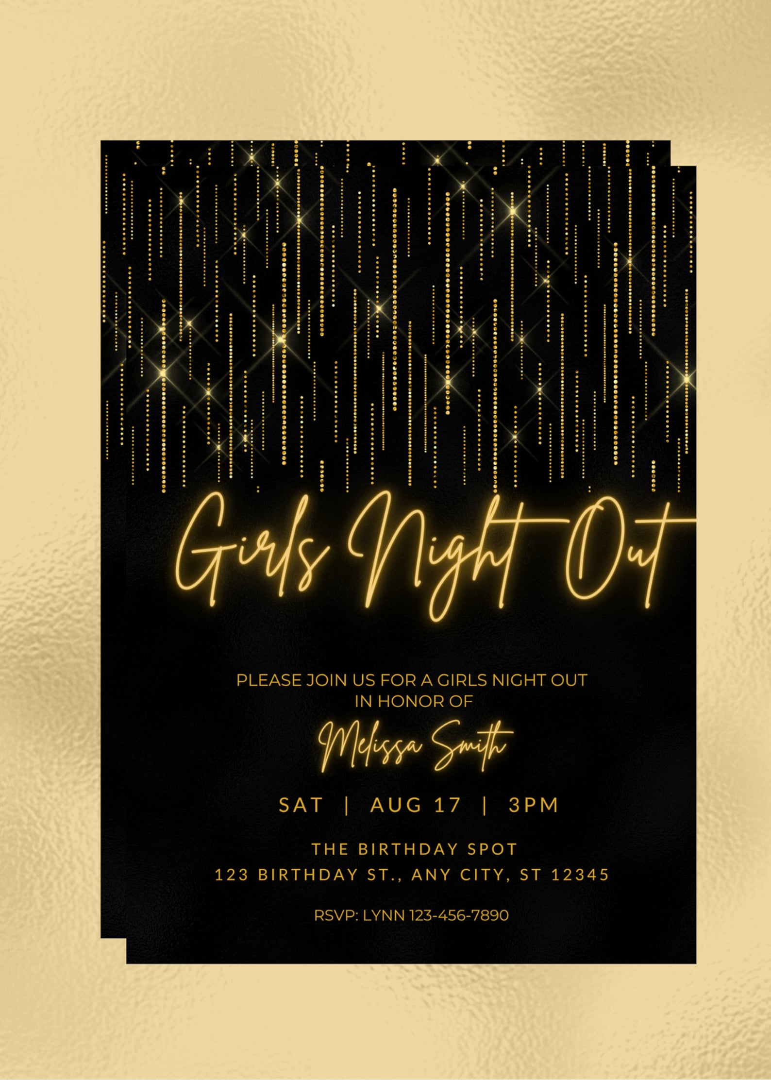 Editable Girls Night Out Invitation Ladies Night Girls Night - Etsy