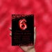 Editable 6th Birthday Invitation, Red and Black Invitation, Red 6 ...