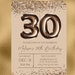 Editable 30th Birthday Invitation, Brown Invitation, Brown 30 Balloon ...