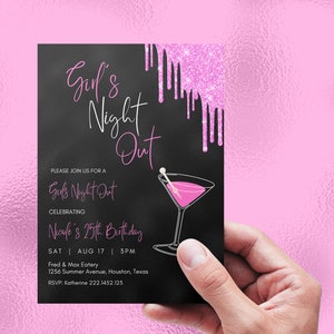 Editable Girls Night Out Invitation, Ladies Night, Girls Night In ...