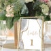 Printable Table Numbers, White and Gold Table Numbers Template, Wedding ...