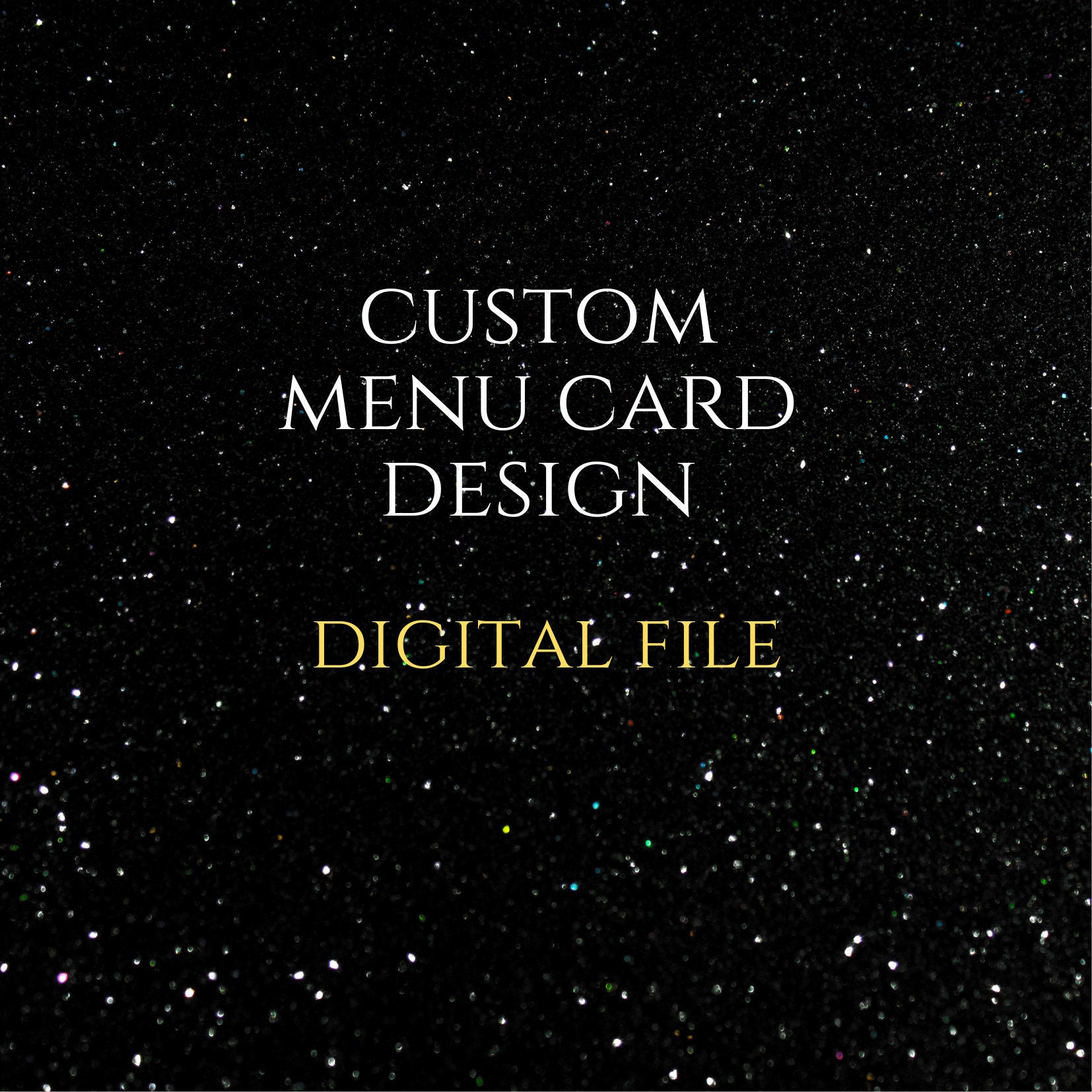 Custom Menu Card Digital Download, Printable - Etsy