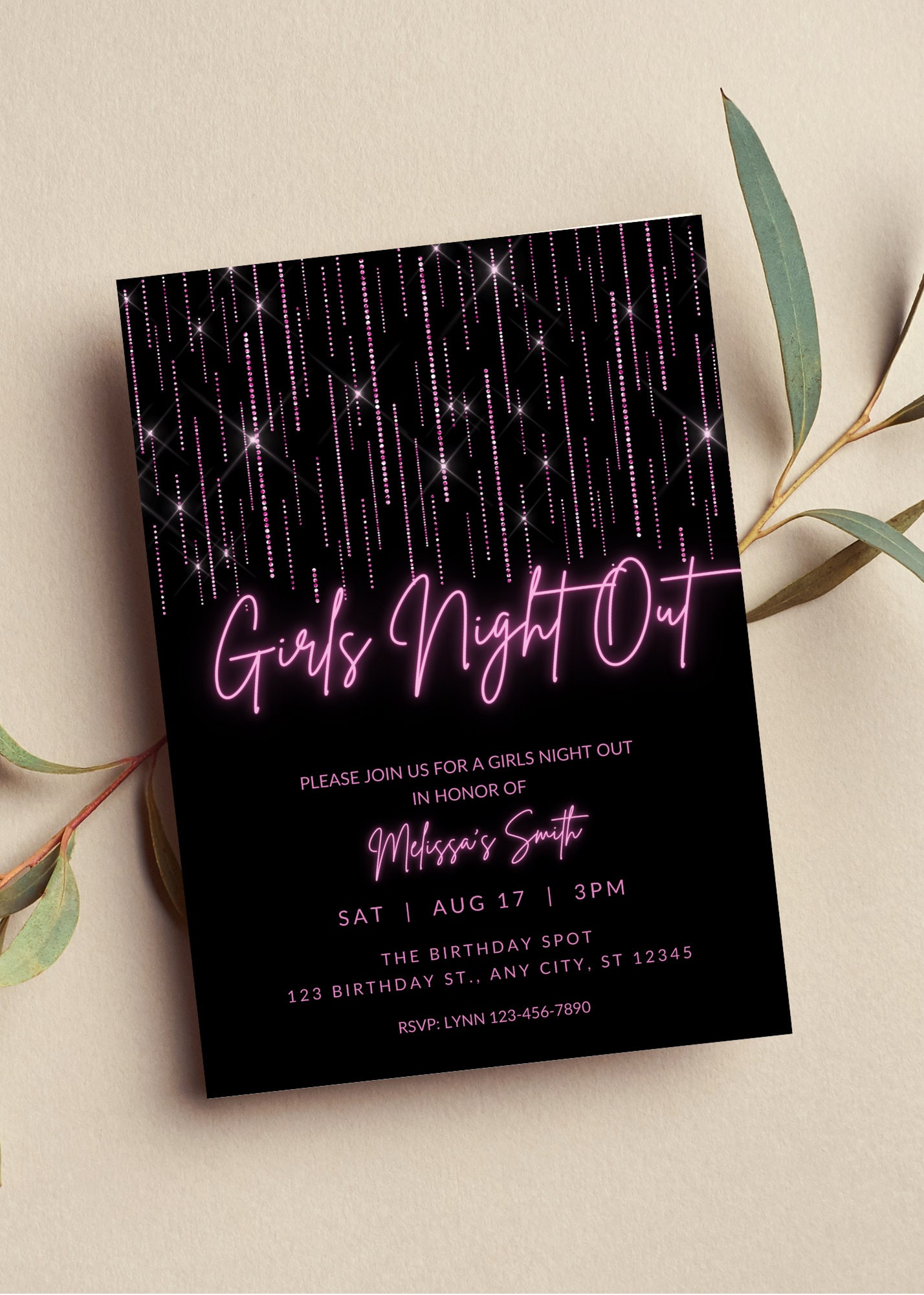 Girls Night Invitations