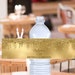 Editable Gold Water Bottle Label Template, Gold Drip, Party Favor ...