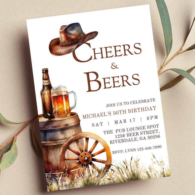Beer Invitation - Etsy