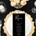 Editable Black Menu Card Template Minimalist Menu Card - Etsy