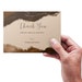 Printable Thank You Card, Editable Brown and Gold Thank You Note, Brown ...