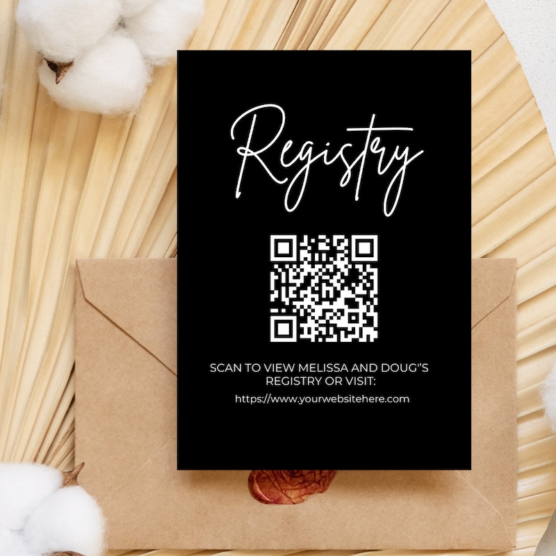 Bridal Shower and Qr Code Invitations - Etsy