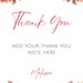 Printable Thank You Tags, Floral, Favor Tags, Gift Tags, Red Thank You ...