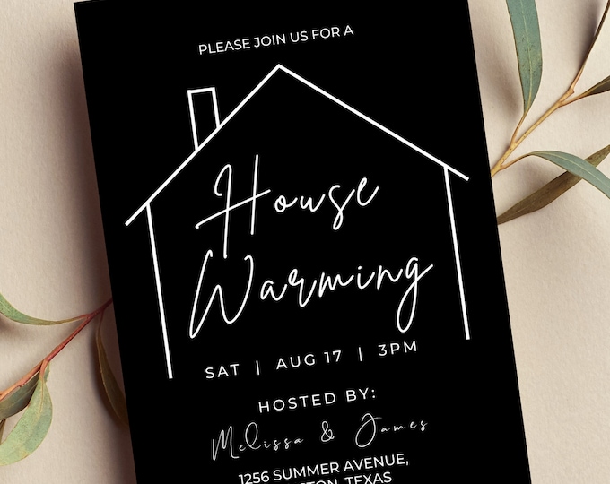 Editable House Warming Invitation | House Warming Party | Modern ...