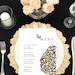 Editable Leopard Print Menu Card Template Animal Print Menu - Etsy