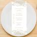 Editable Menu Card Template, White and Gold Menu Cards, Birthday Dinner ...