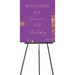 Editable Purple and Gold Birthday Welcome Sign, Marble, Luxury, Welcome ...