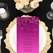 Editable Fuchsia Menu Card Template Fuchsia Glitter Drip Menu - Etsy