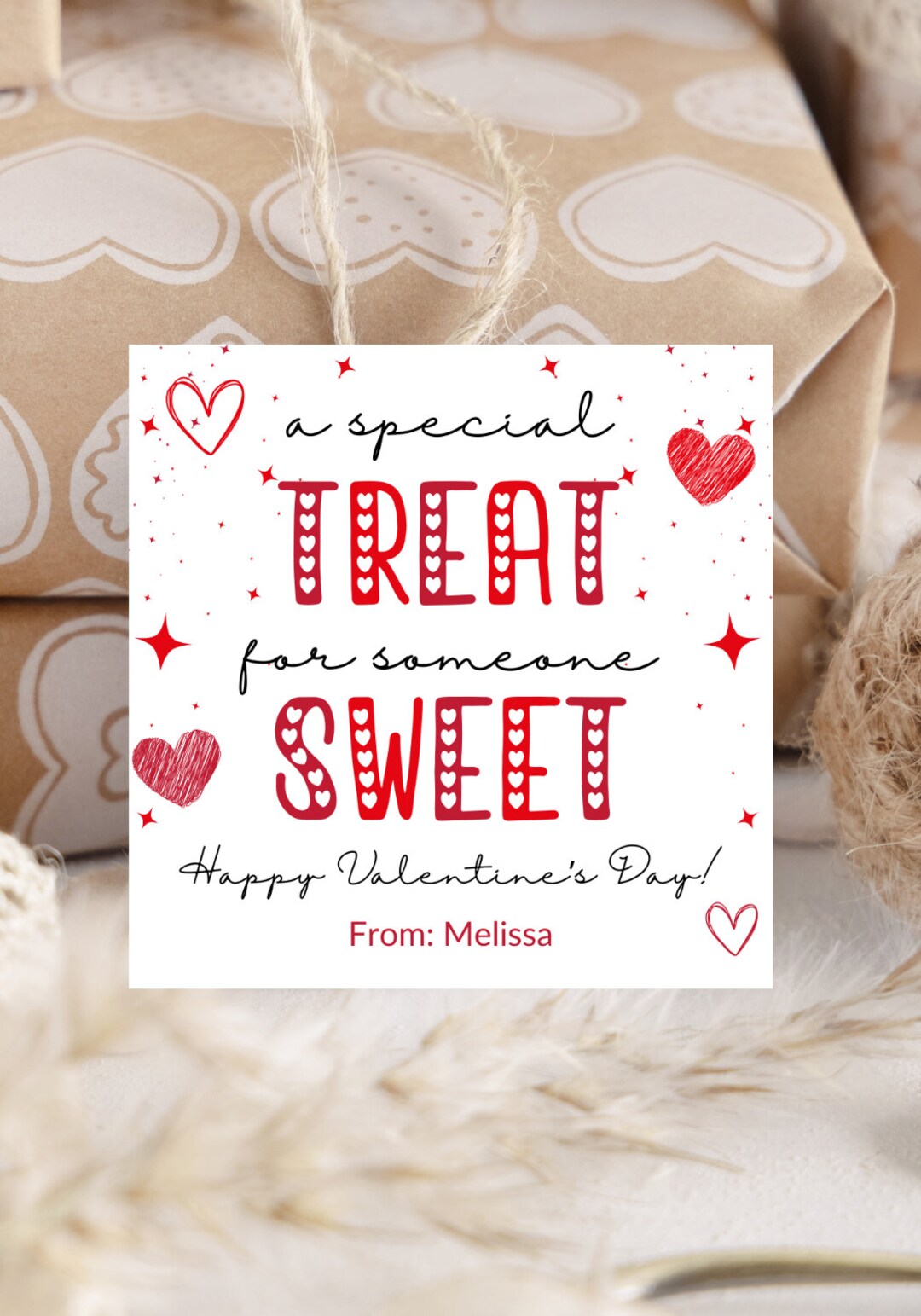 Printable A Special Treat for Someone Sweet, Valentine Treat Tag ...