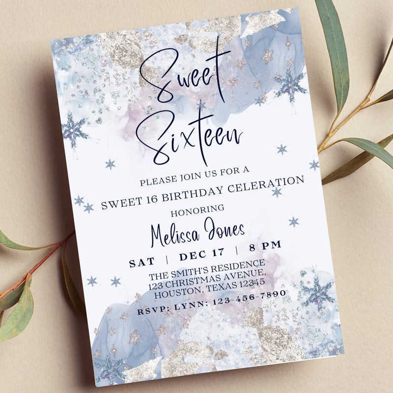 Sweet 16 Invitation - Etsy