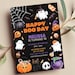 Editable Halloween Birthday Invitation Happy Boo Day Halloween Party ...