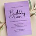Purple Birthday Party Invitation, Editable, Minimalist, Modern ...