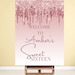 Editable Sweet 16 Welcome Sign, Glitter Drip Birthday Welcome Poster ...