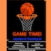 Editable Basketball Birthday Invitation, Game Time Basketball Invite ...