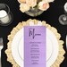 Editable Purple Menu Card Template, Minimalist Menu Card, Modern ...