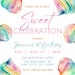 Editable Sweet Celebration Invitation, Ice Cream, Candy, Sweet Shop ...