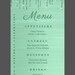 Editable Mint Green Menu Card Template Mint Green Glitter - Etsy