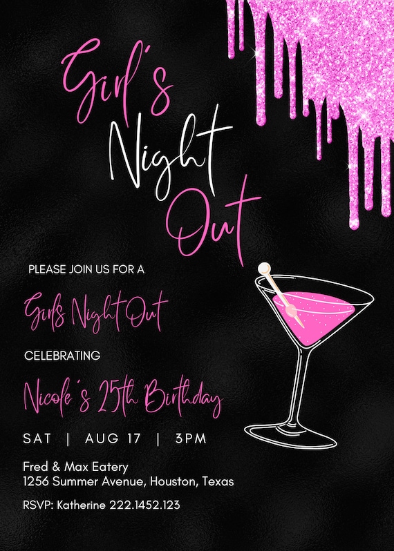 Girls Night Out Invitation Template