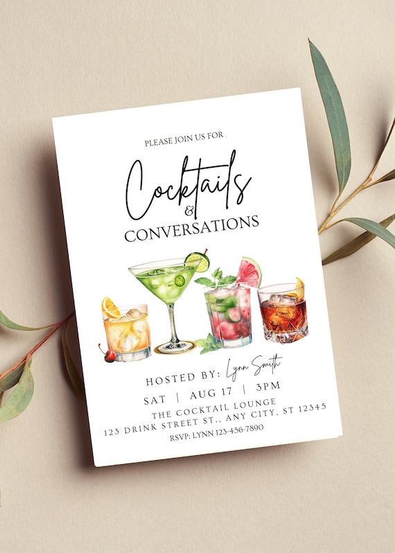 Cocktail Party Invitation Wording Adults