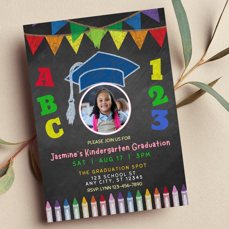 Kindergarten Graduation Invitation - Etsy