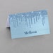 Editable Name Card Template, Blue Glitter Drip, Place Cards, Table ...
