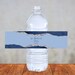 Editable Shades of Blue Water Bottle Label Template Blue and - Etsy