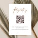 Editable Registry Card With QR Code Invitation Insert - Etsy