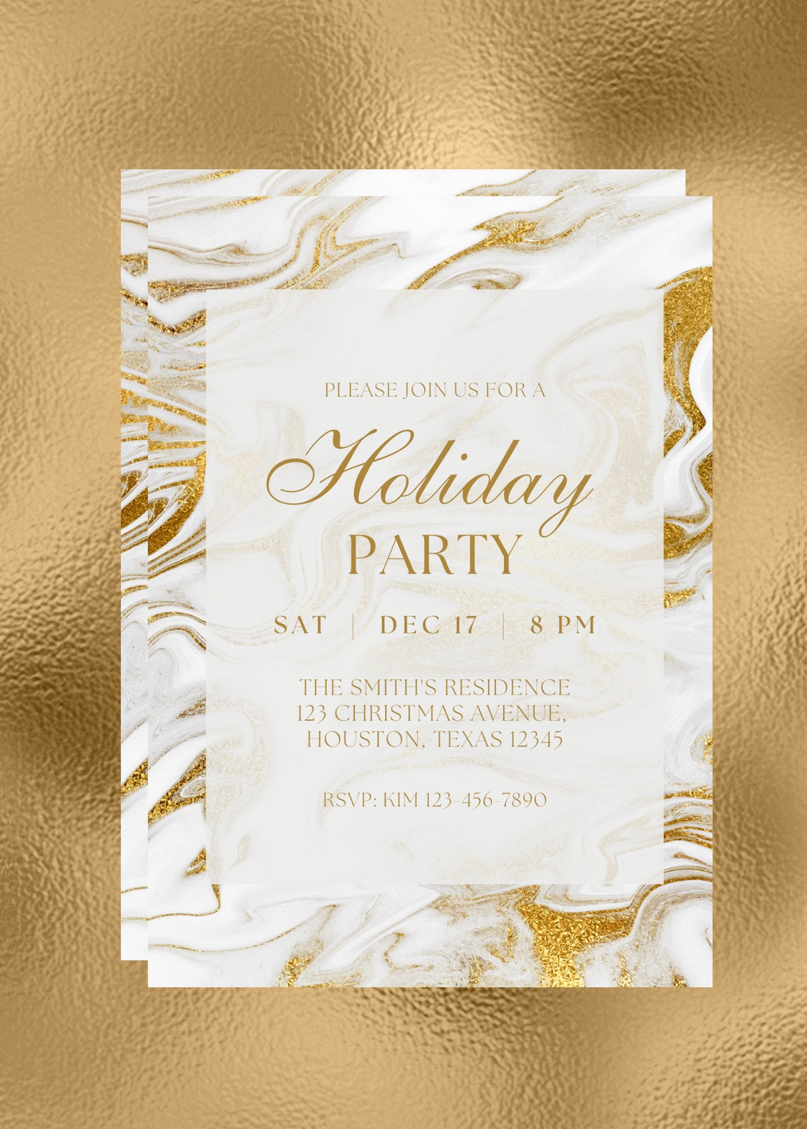 Editable Holiday Party Invitation Christmas Party Invitation - Etsy