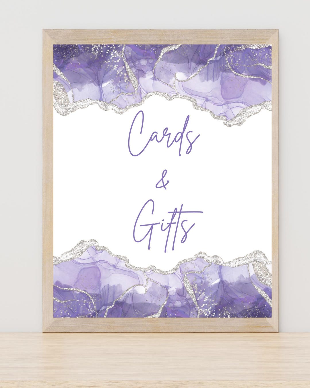 Editable Lavender Purple Table Sign, Printable Table Decor, Gifts and ...